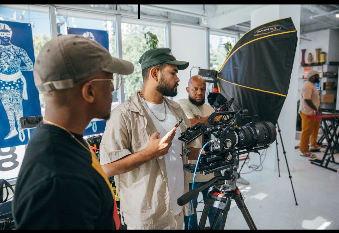 Film production behind the scenes